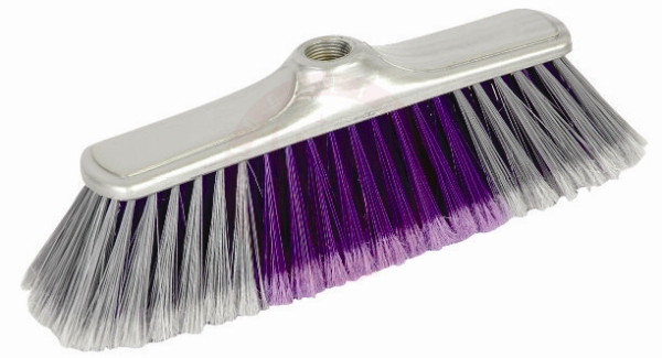 Broom Soft Italy Silver With Wooden Stick 30482 – Califorca Trading LLC