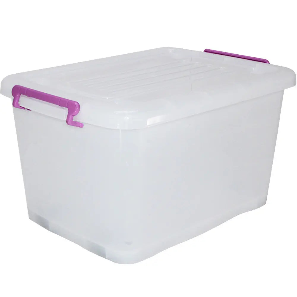 Moonlight Multipurpose Milky Plastic Storage Box 45l With Wheels ...