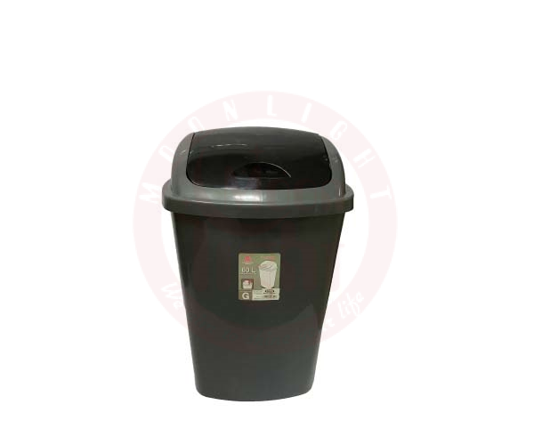 Push Dustbin With Swing Type Lid 35l Grey 73926 – Califorca Trading LLC