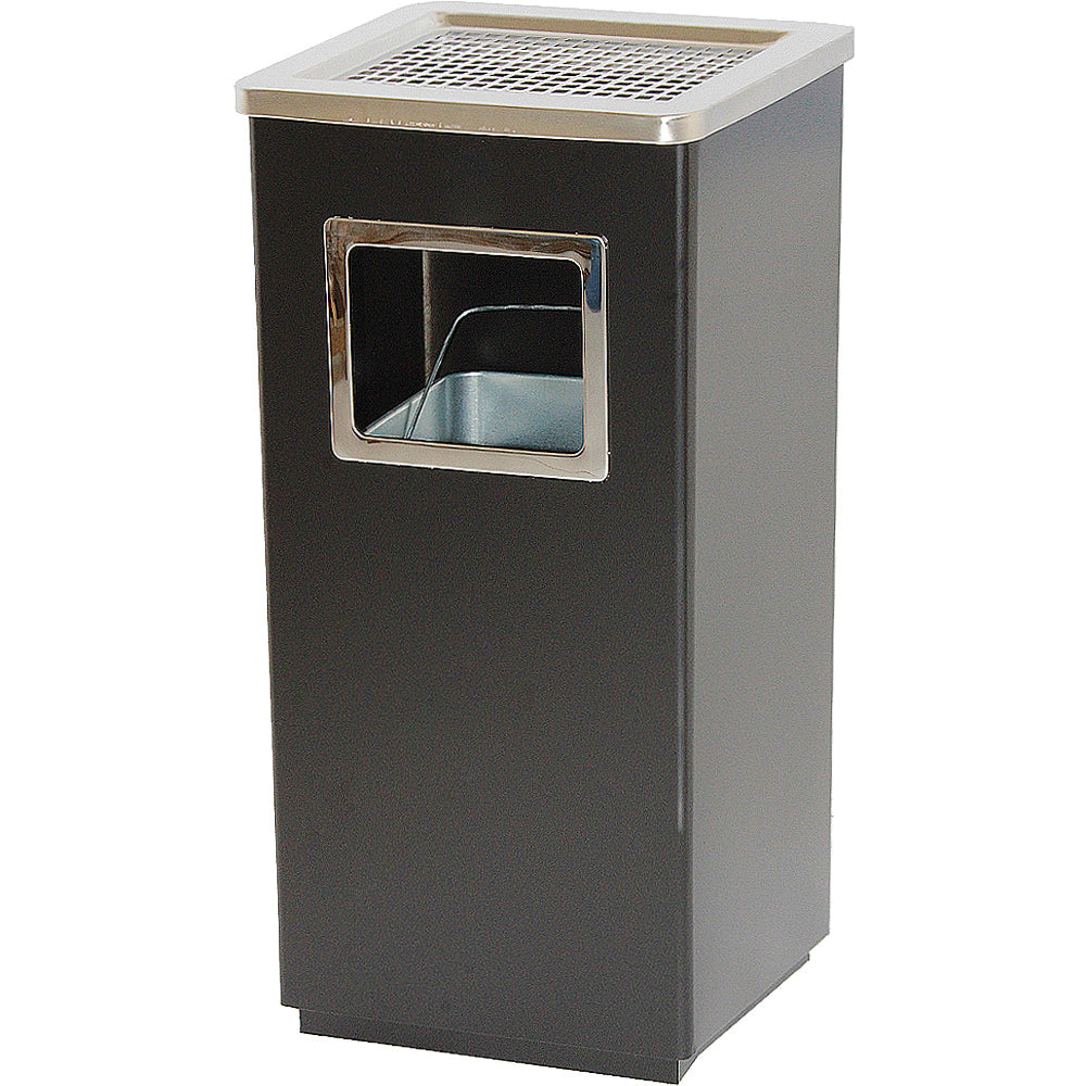 Ash Try Dustbin Square Black 19 Liter – Califorca Trading LLC