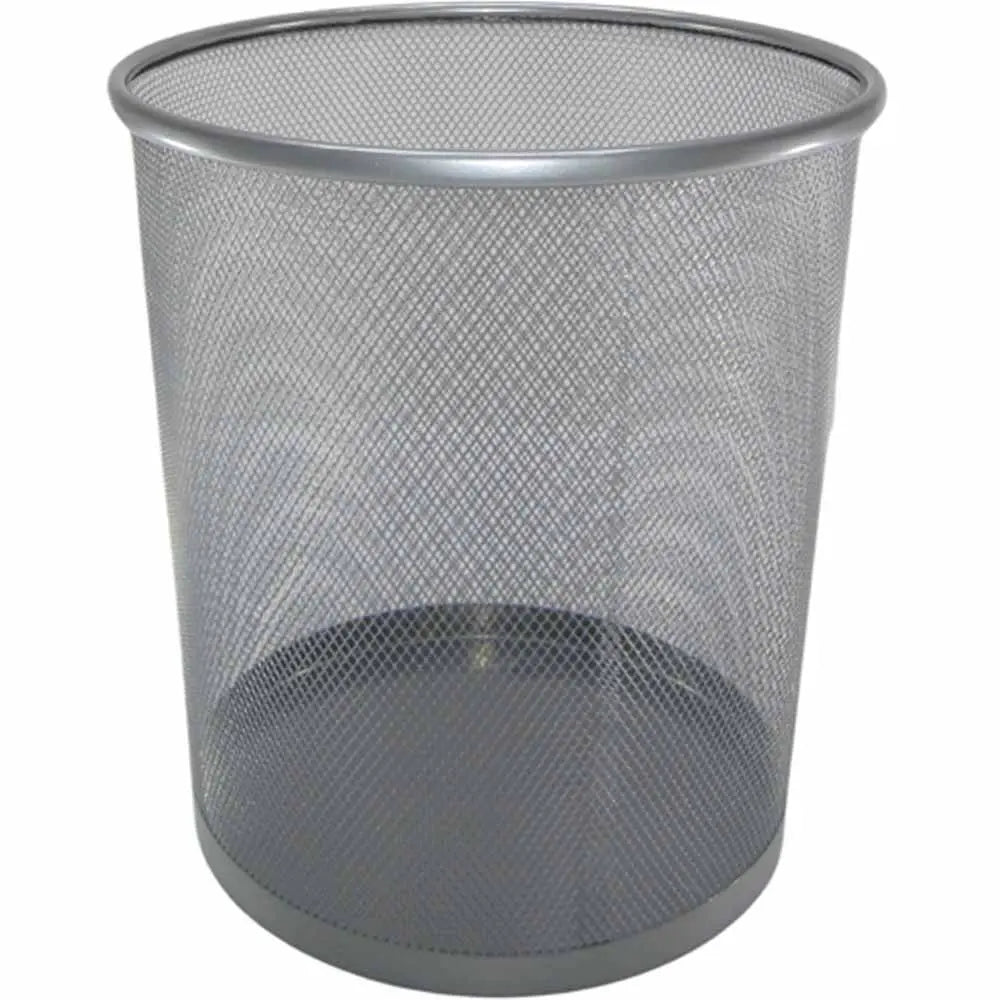 Office Dustbin With Silver Metal Mesh 13 L 52332 – Califorca Trading LLC