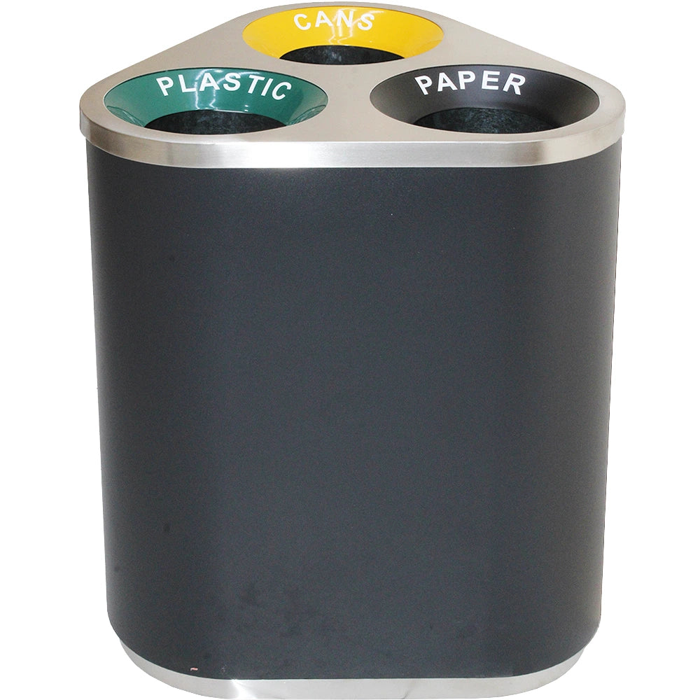 Recycle Dustbin 3 Compartments Triangle Shape, Moonlight – Califorca ...