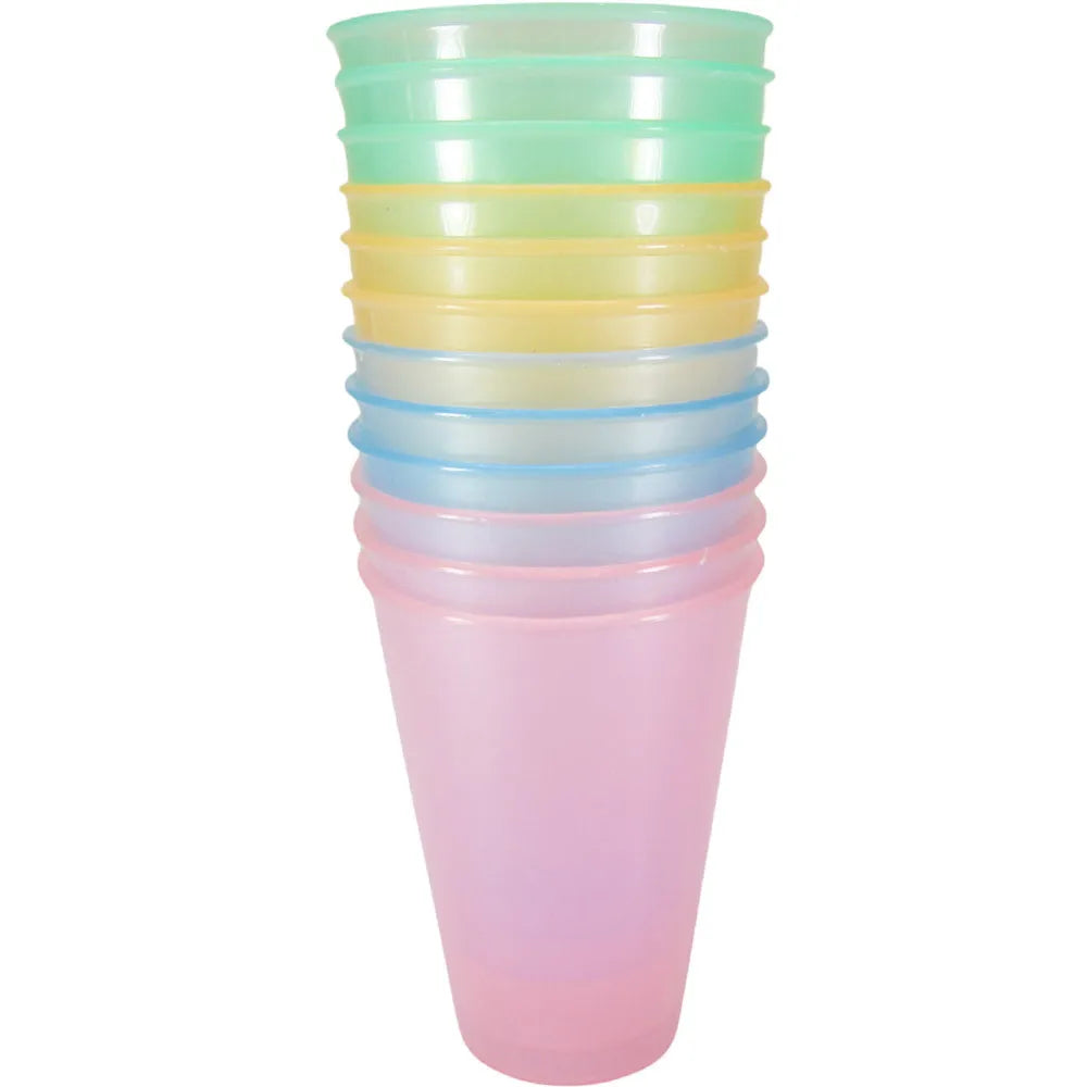 Moonlight 12-Piece Transparent Plastic Drinking Glass Set – Califorca ...